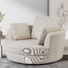 Cuddle Swivel Chair, Round Swivel Accent Chair - Loungely