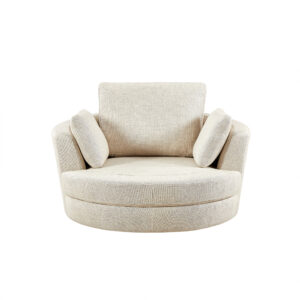 Cuddle Swivel Chair, Round Swivel Accent Chair - Loungely