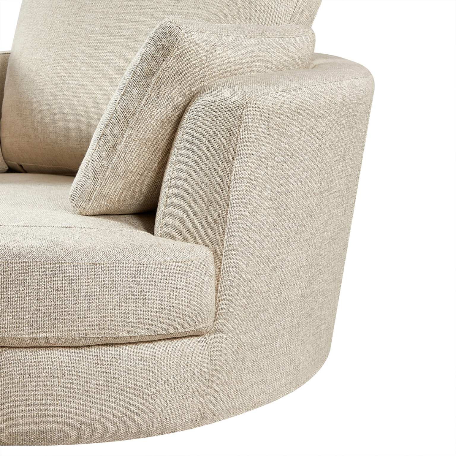 Cuddle Swivel Chair, Round Swivel Accent Chair - Loungely