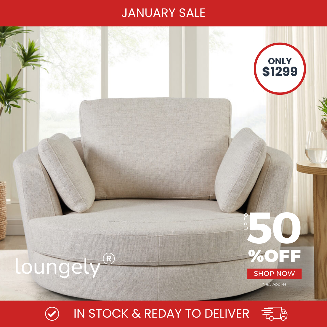 Cuddle Swivel Chair, Round Swivel Accent Chair - Loungely
